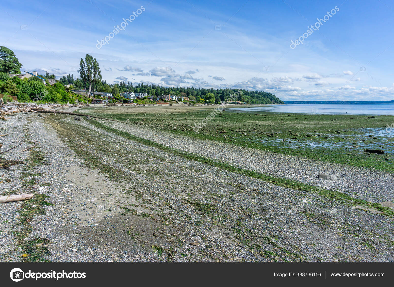 Water Puget Sound Low Normandy Park Washington — Stock Photo © gmc3101 ...