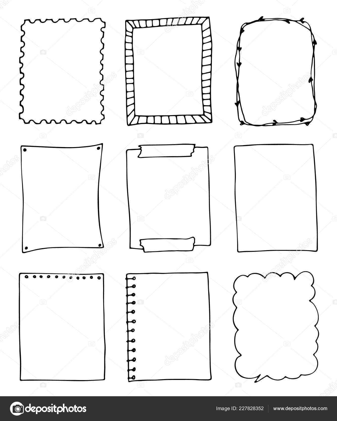 Black And White Doodle Frame