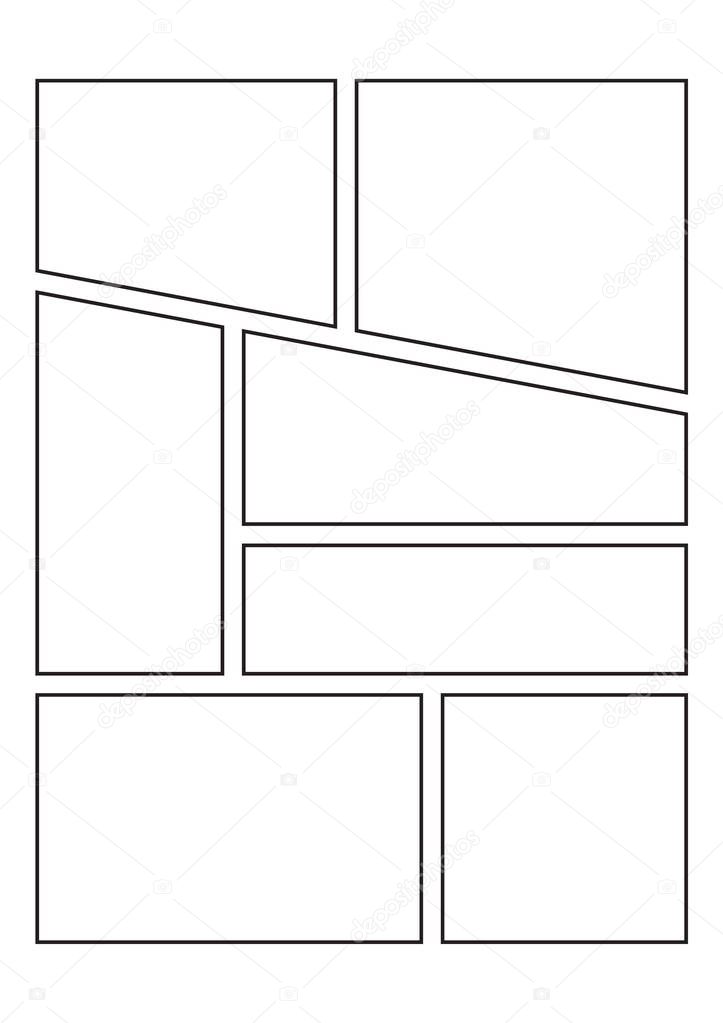 Blank Comic Book Que Es Ideal Para Ideas Creativas Tanto Para Niños