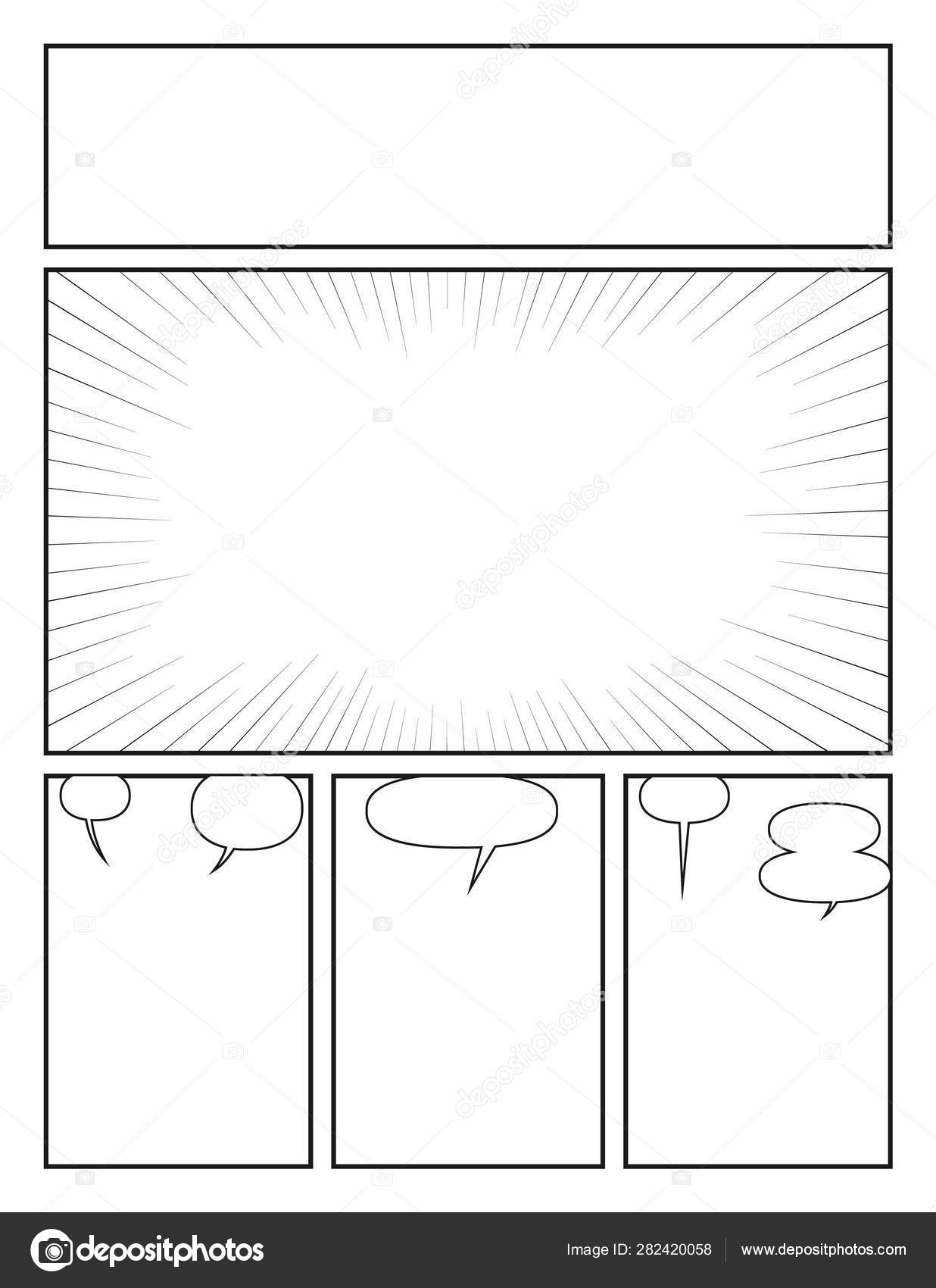 Blank Comic Book vector design Stock Vector by ©Insh1na 282420058