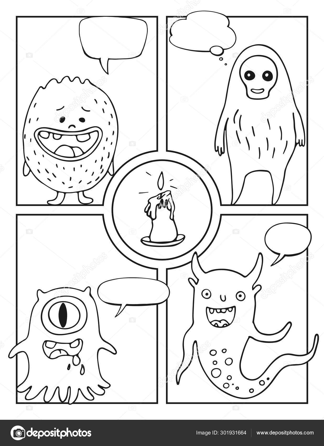 Blank Monster Outline