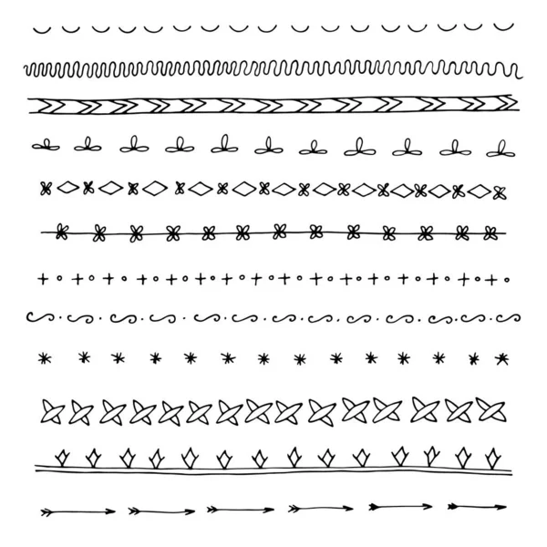 Set Simple Hand Drawn Linear Borders Stock Vector by ©Insh1na 381879336 Set Simple Hand Drawn Linear Borders Stock Vector by ©Insh1na 381879336