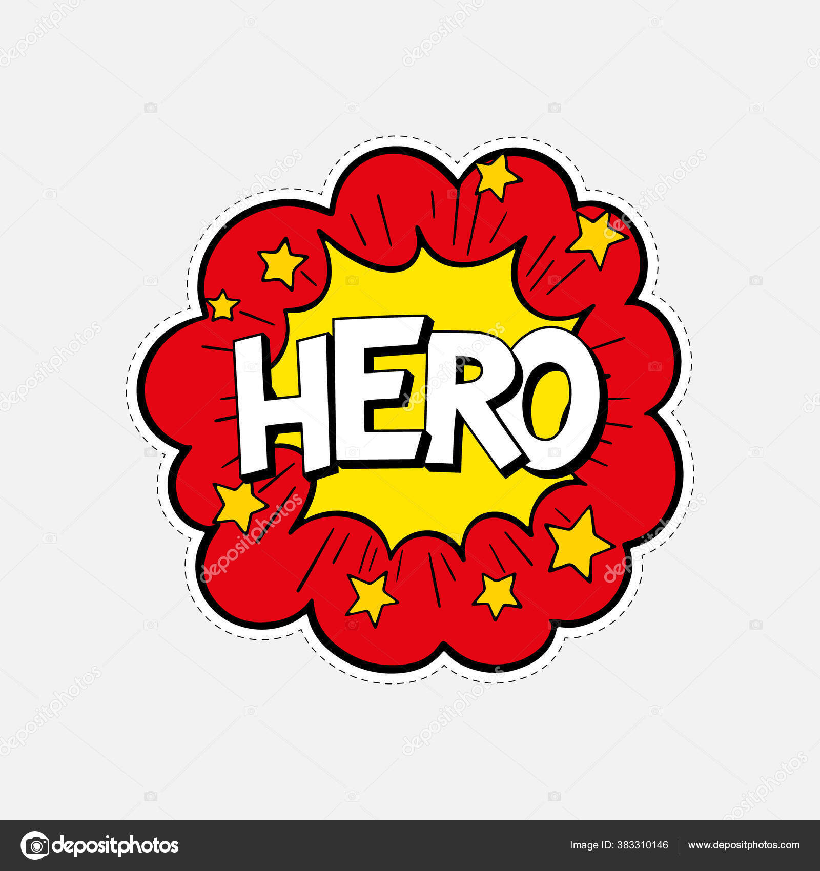Hero Word Clipart