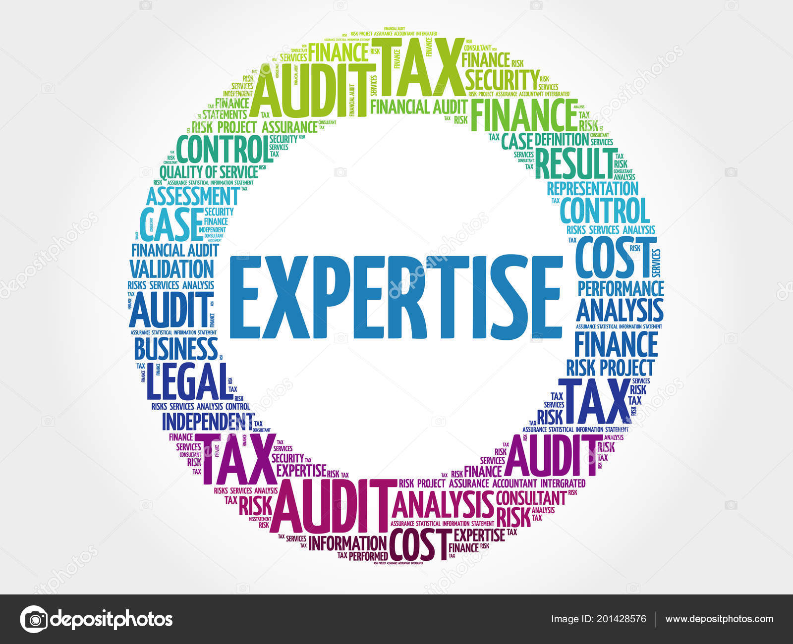 Expertise Word Cloud Collage Business Concept Background Stock Vector ...