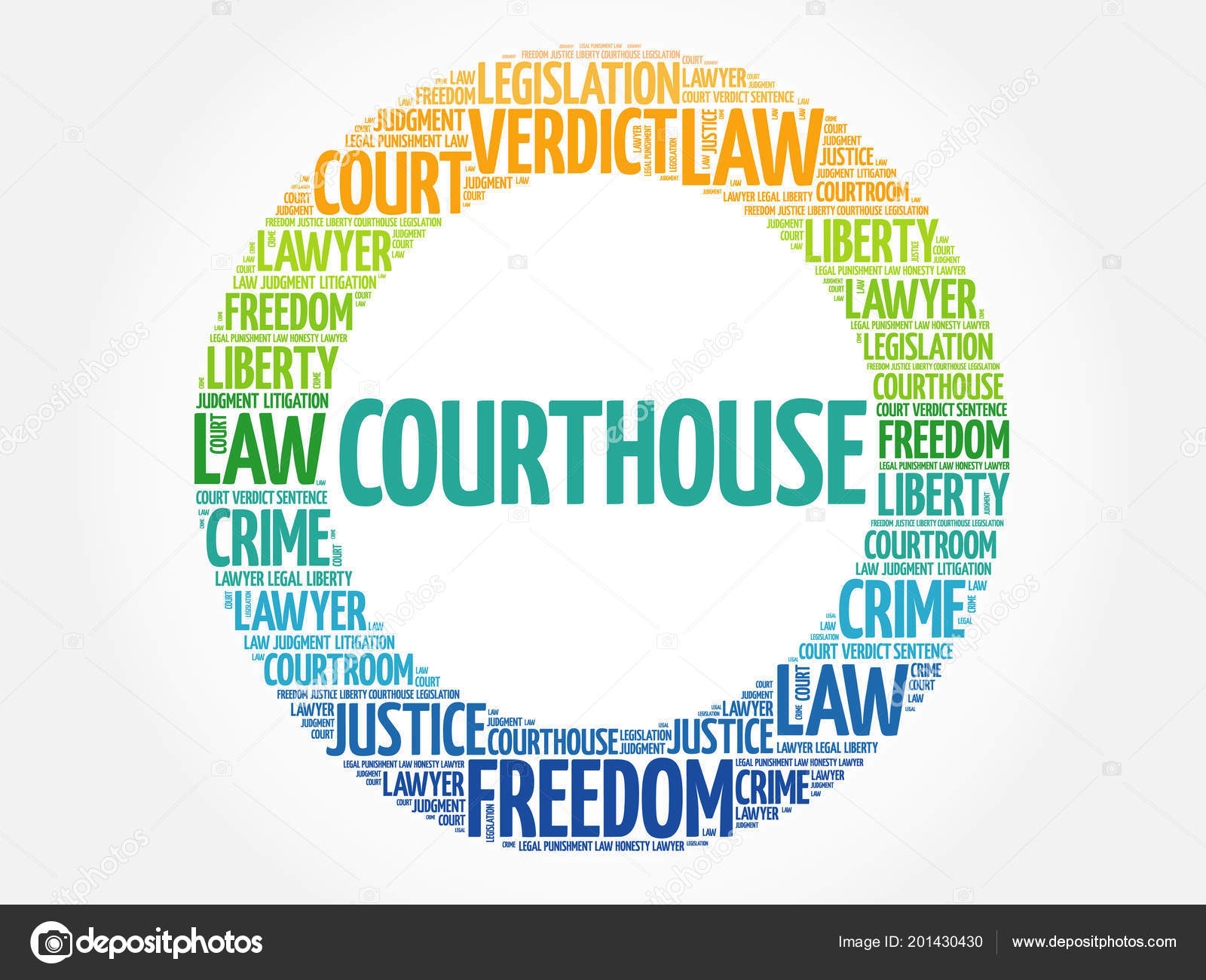 Courthouse Word Cloud Concept Background Stock Vector Image by ©dizanna ...