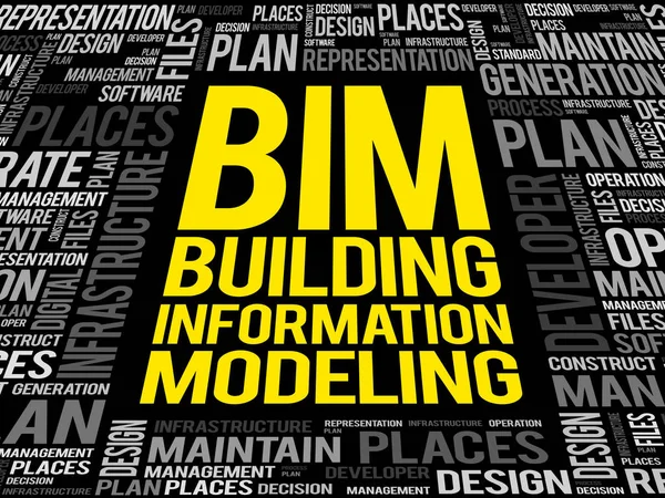 BIM - building information modeling word cloud Stock Vector by ©dizanna ...
