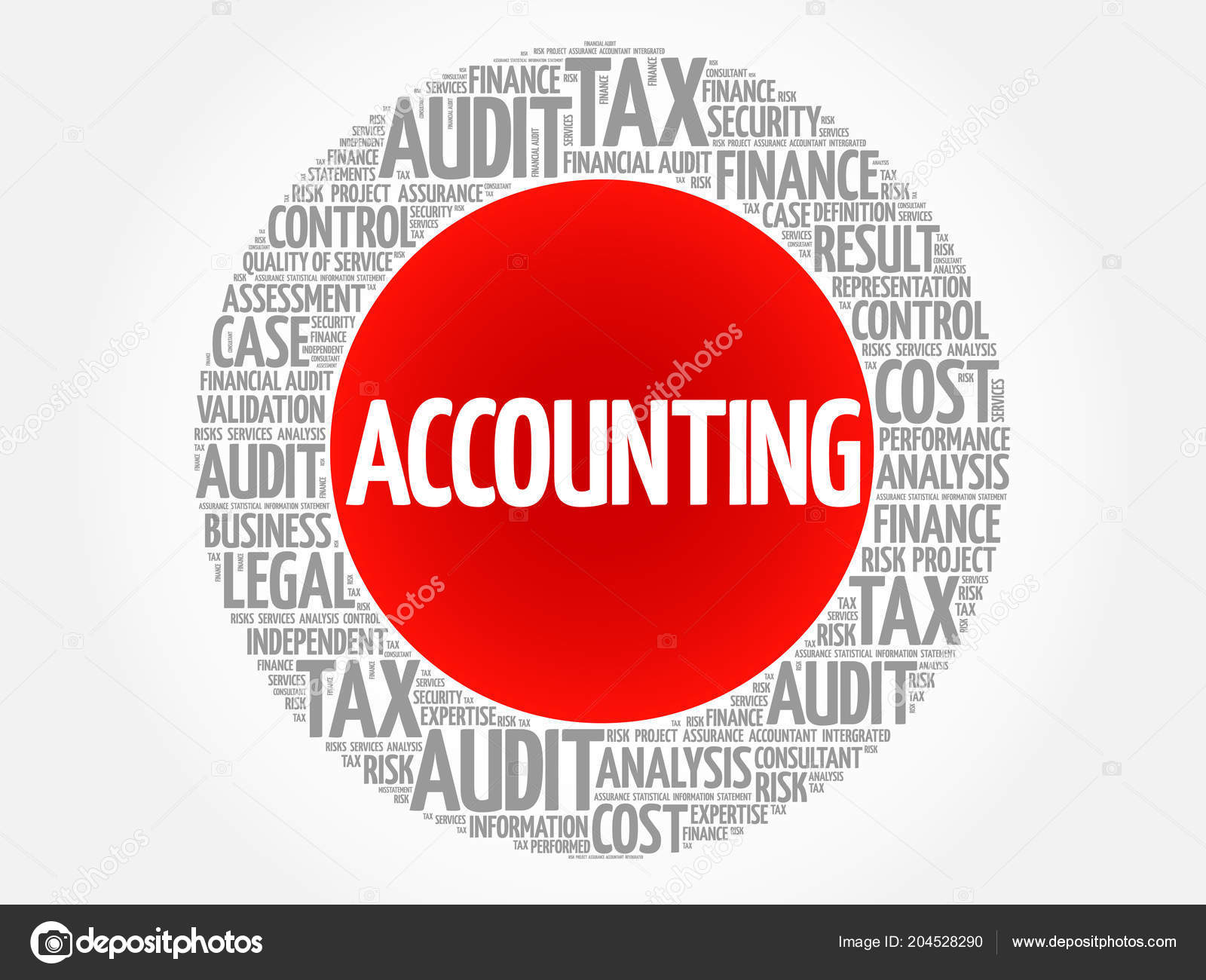 Accounting Word Cloud Collage Business Concept Background Stock Vector ...