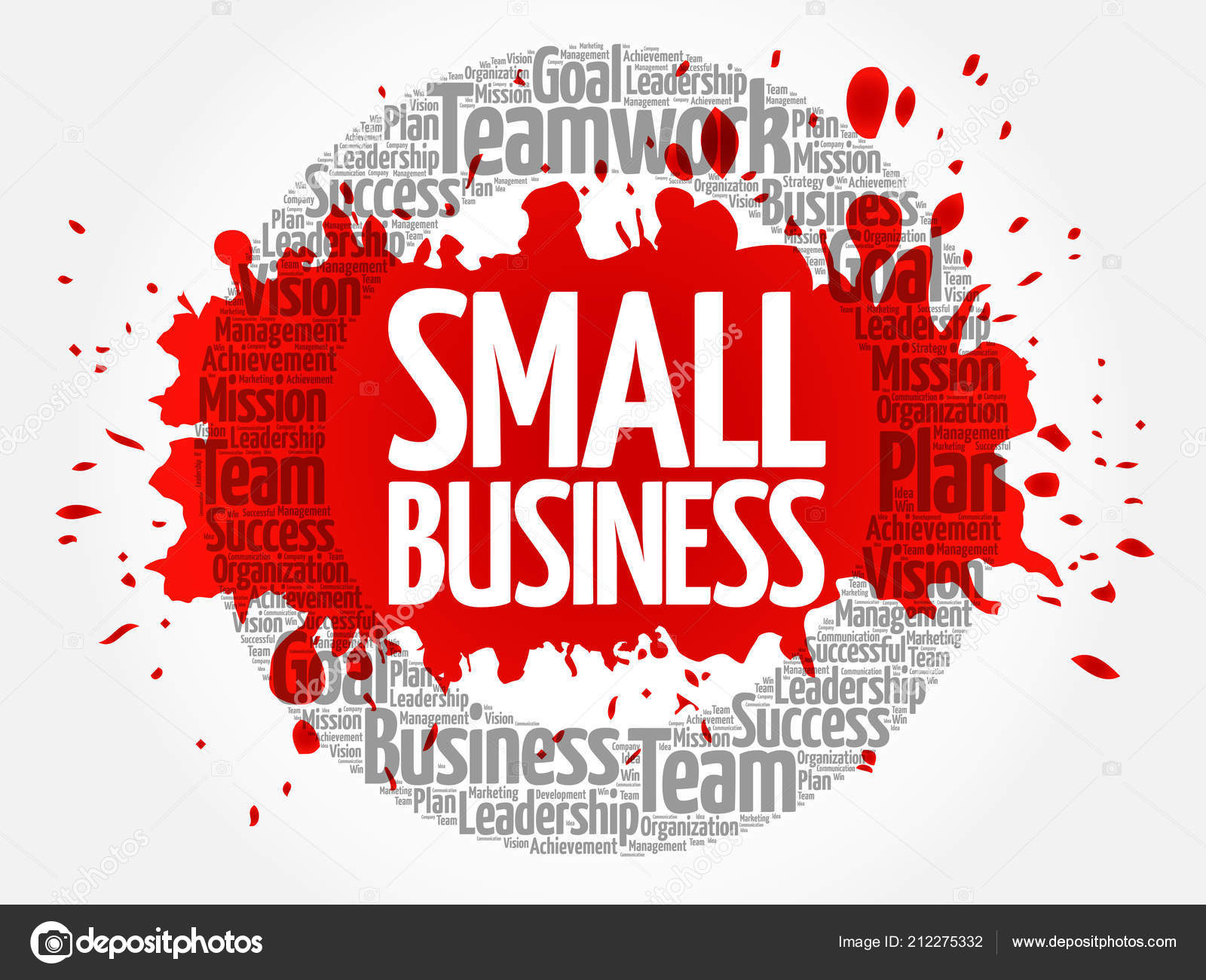 Small Business Word Cloud Collage Business Concept Background Stock ...