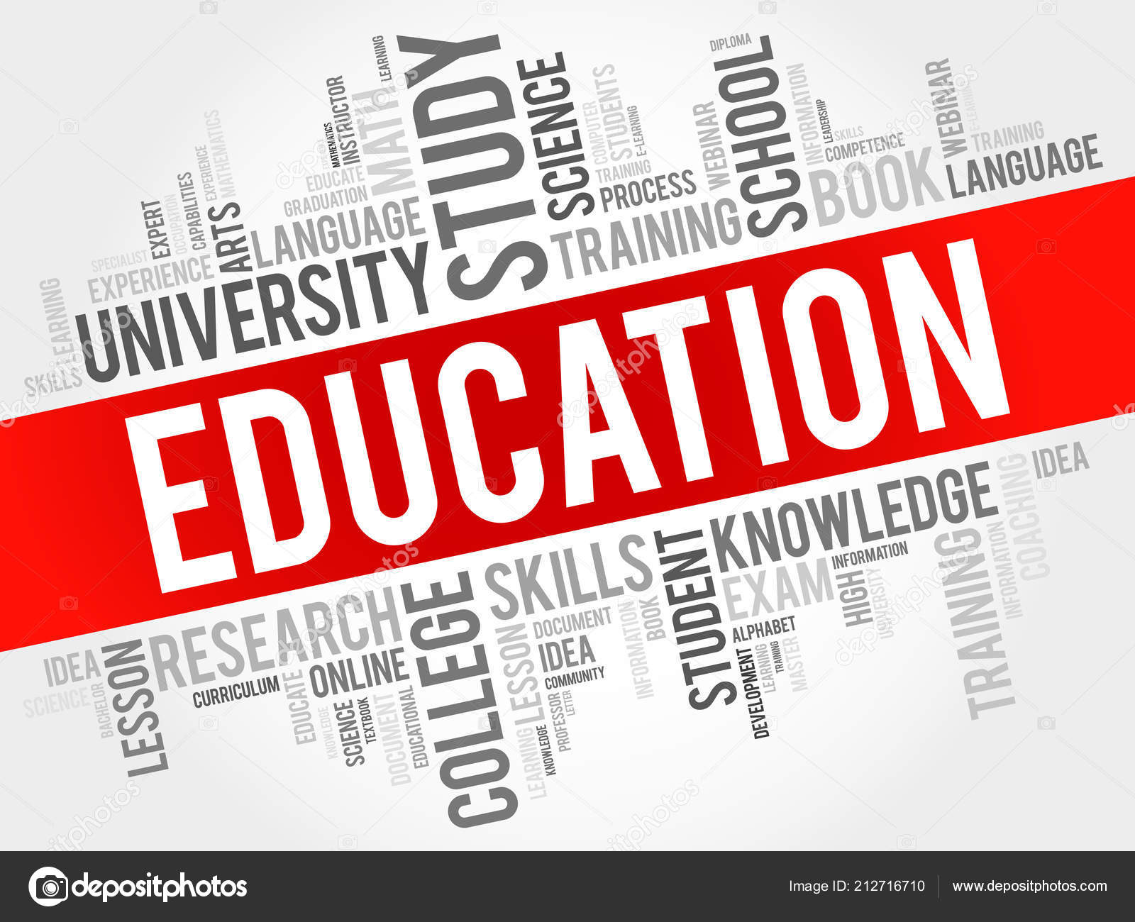 Education Word Cloud Collage Background Concept Stock Vector Image by ...