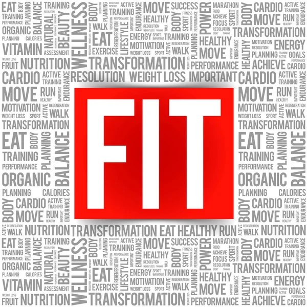 FIT word cloud background Stock Vector by ©dizanna 106950456