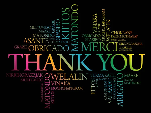 Thank You Word Cloud Different Languages Concept Background Stock ...