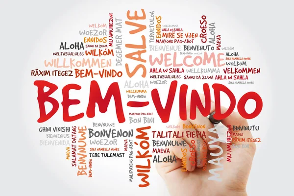 Boas Vindas Welcome Brazilian Portuguese Word Cloud Different Languages ...