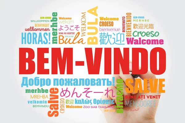 Boas Vindas Welcome Brazilian Portuguese Word Cloud Different Languages ...