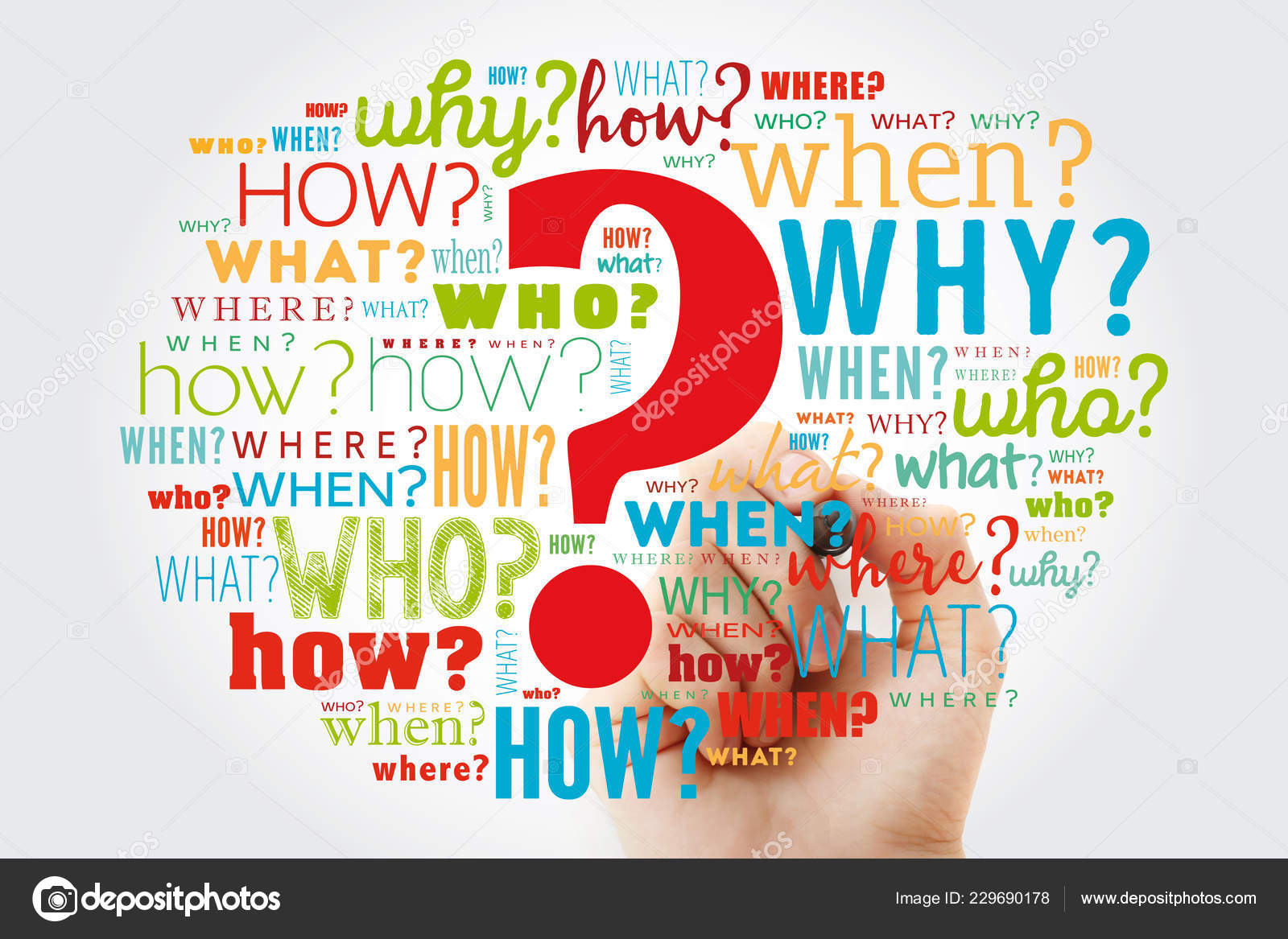 Question Mark Questions Whose Answers Considered Basic Information ...
