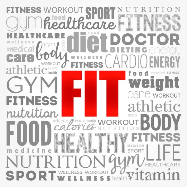 FITNESS word cloud collage Stock Vector by ©dizanna 195259480