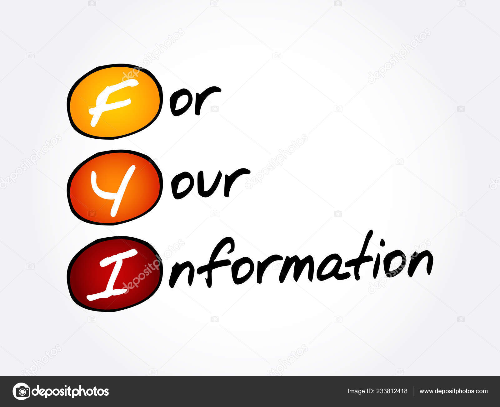 For Your Information Clipart