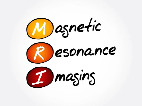 Mri Magnetic Resonance Imaging Acronym Medical Concept Background Stock ...