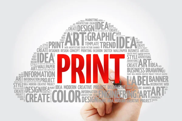 Print word cloud Stock Photo by ©dizanna 89375186