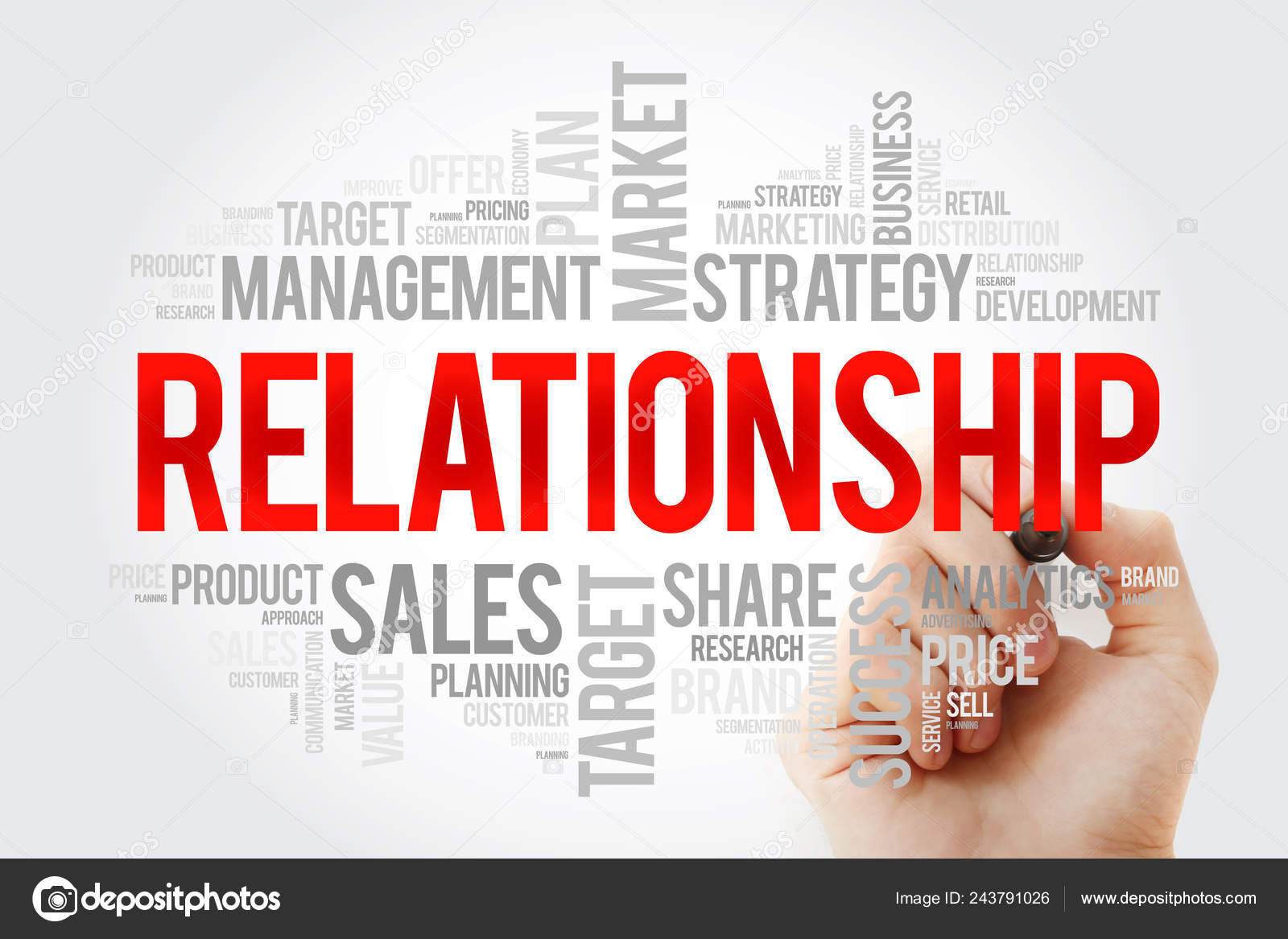 Relationship Word Cloud Marker Business Concept Stock Photo by ©dizanna ...