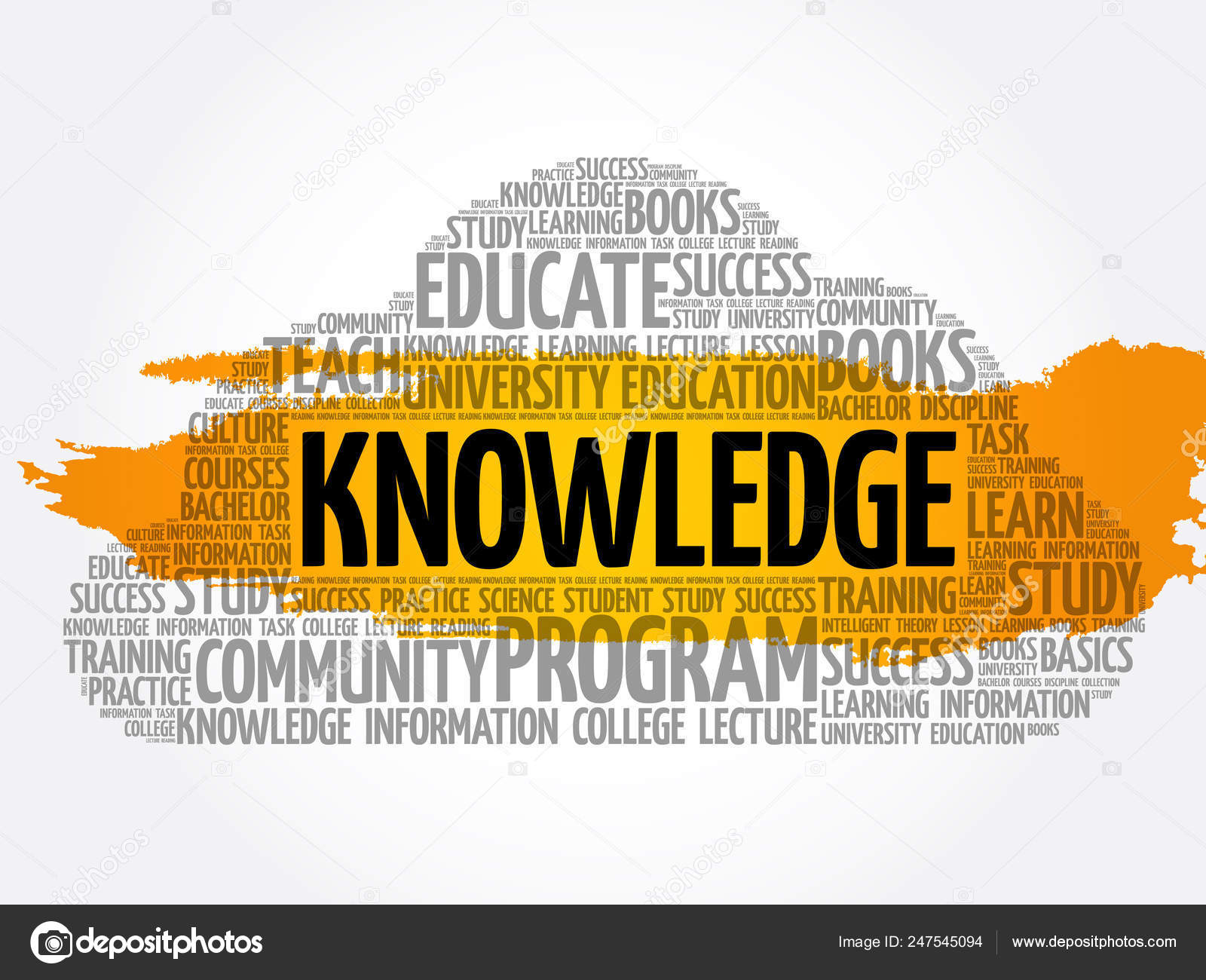 KNOWLEDGE word cloud collage Stock Vector by ©dizanna 247545094