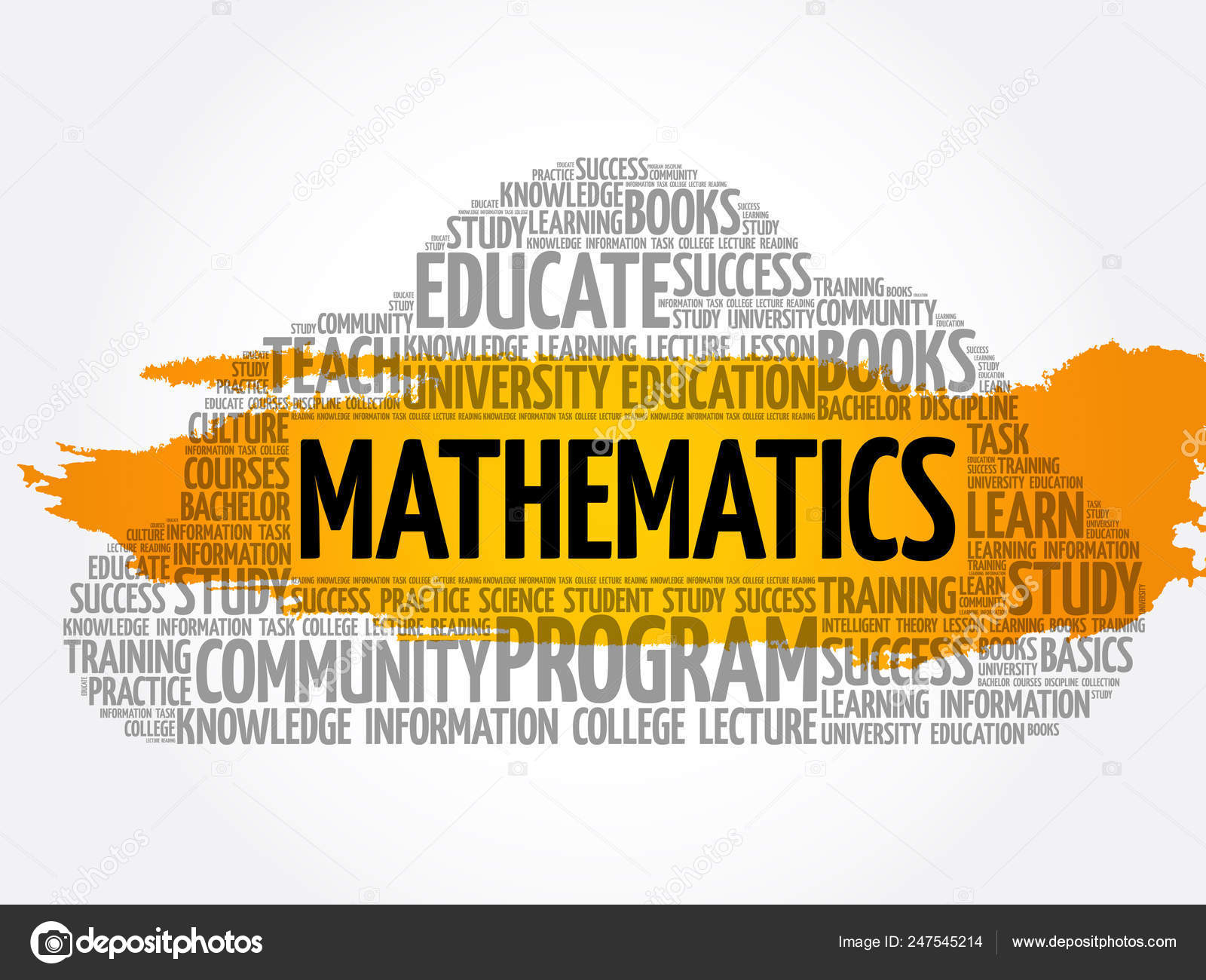Mathematics word cloud collage Stock Vector by ©dizanna 247545214