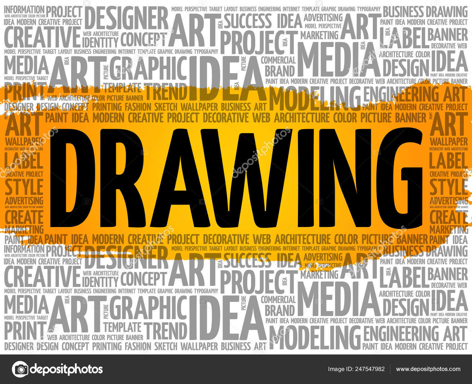 DRAWING word cloud, creative concept Stock Vector by ©dizanna 247547982