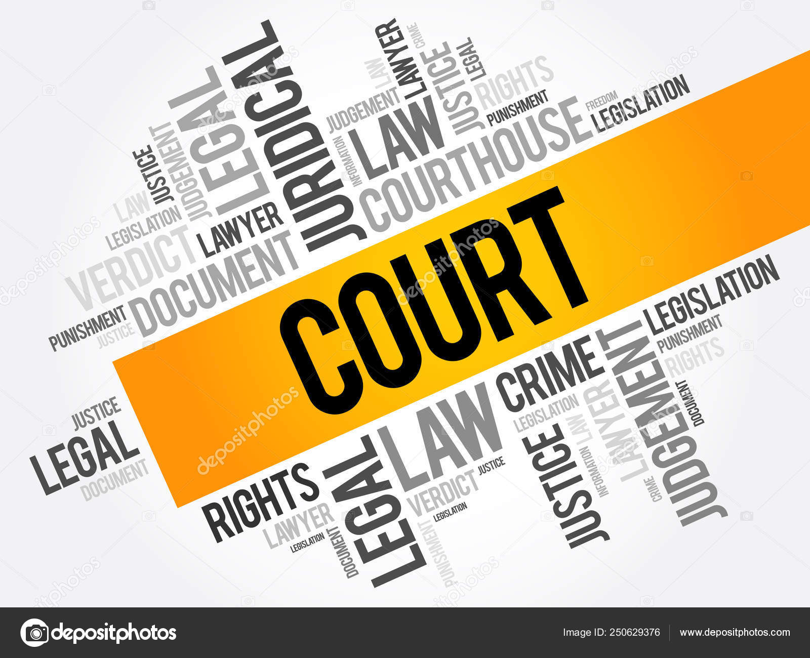 Court word cloud collage Stock Vector by ©dizanna 250629376