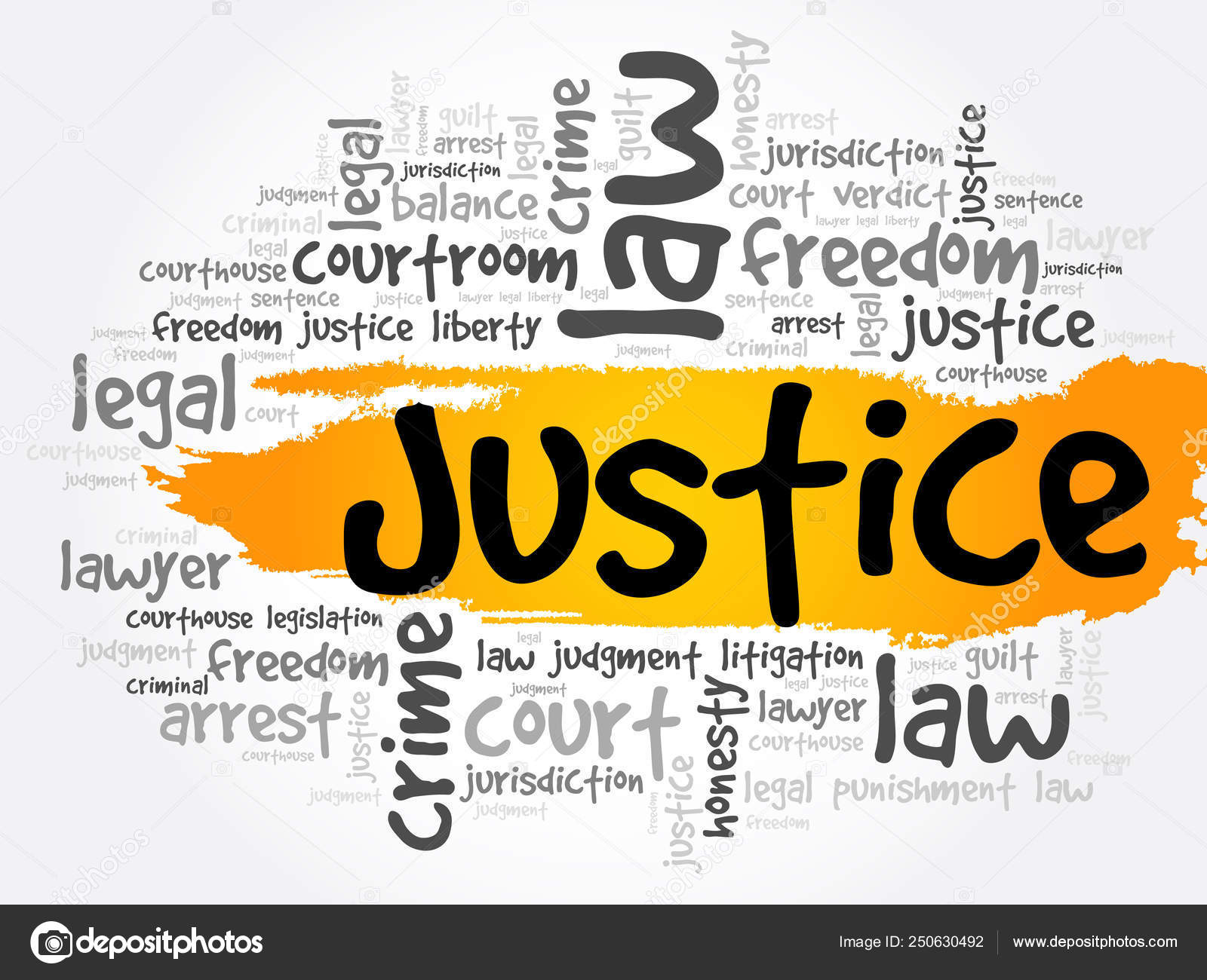 Justice word cloud collage Stock Vector Image by ©dizanna #250630492