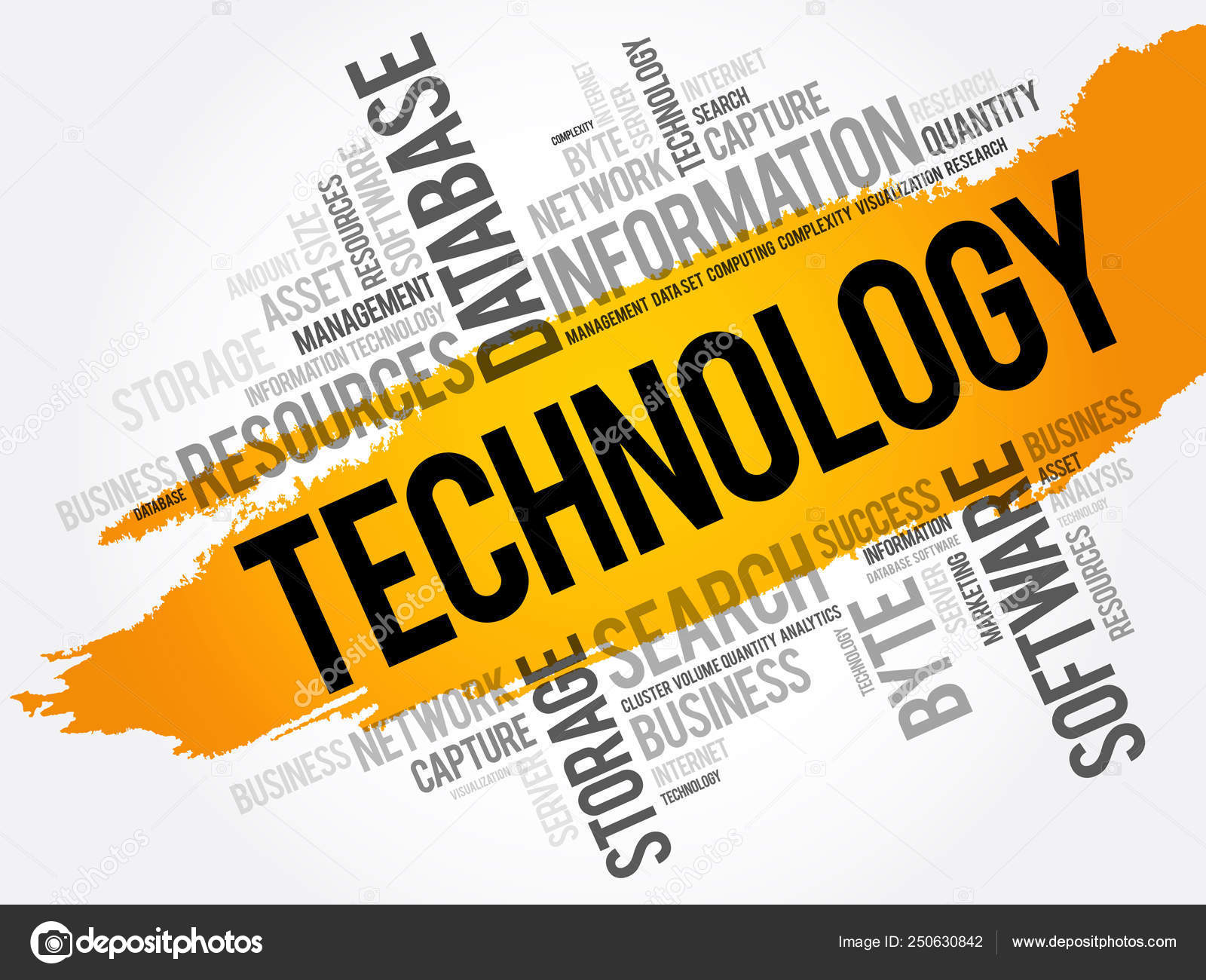 Technology word cloud collage Stock Vector Image by ©dizanna #250630842
