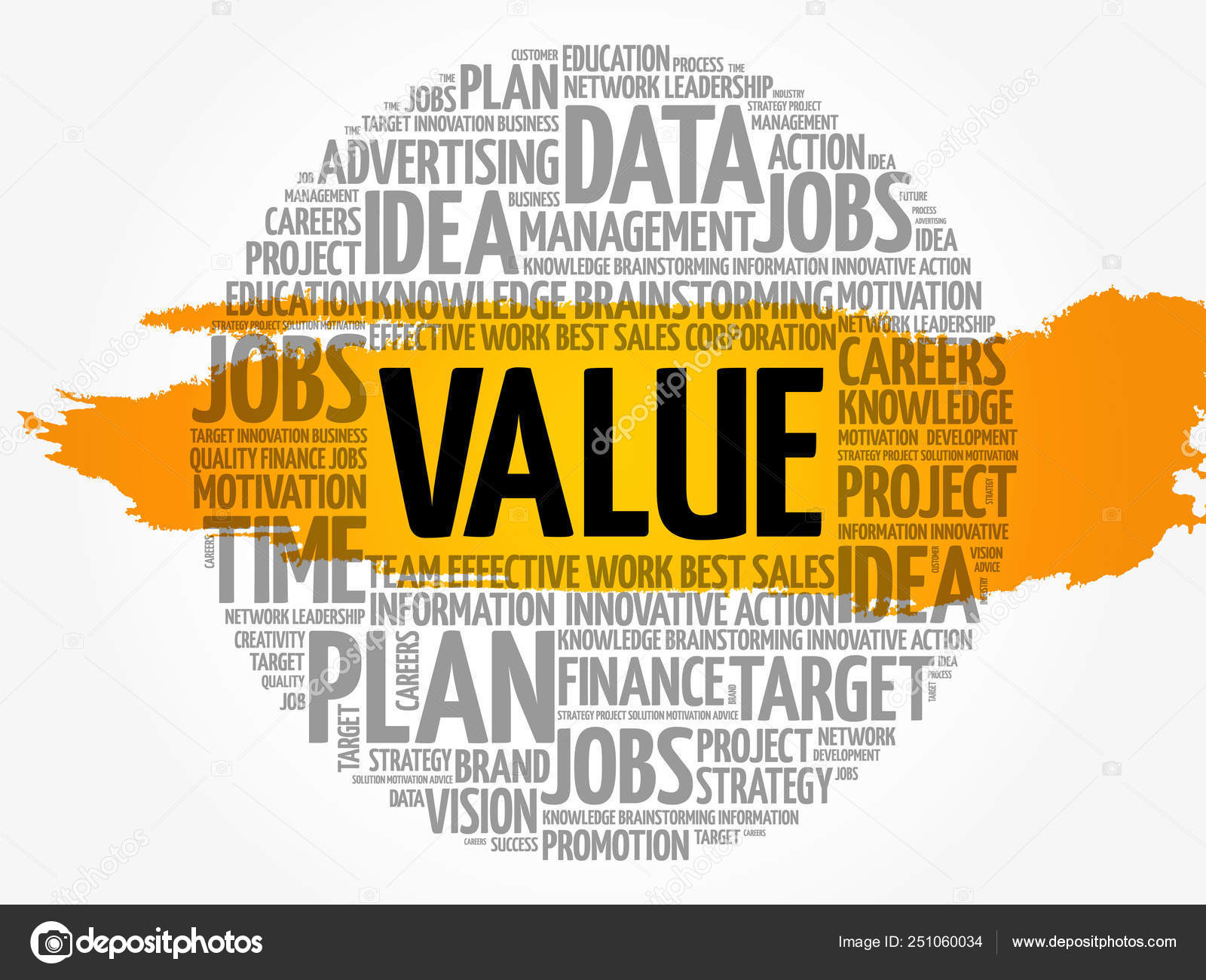 Valor Palabra Nube Collage Vector De Stock 251060034 De ©dizanna