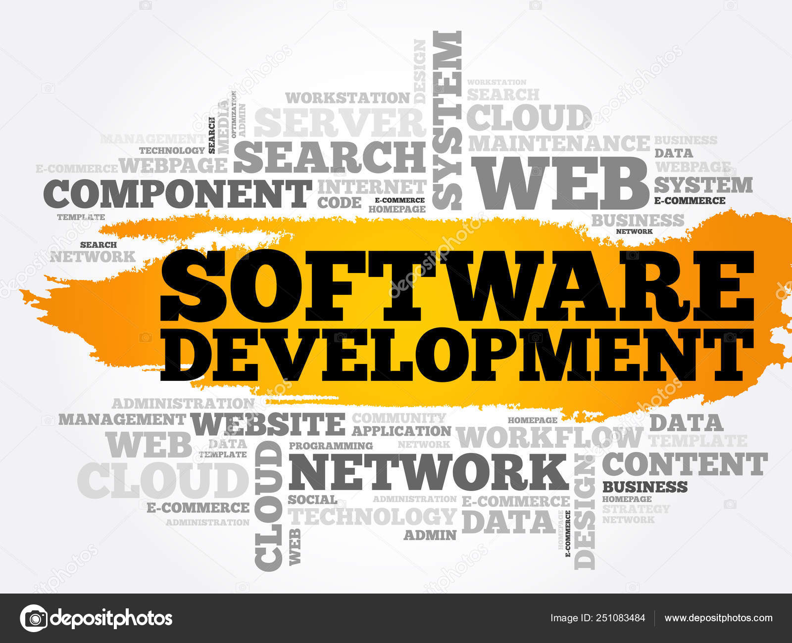 Software development word cloud collage Stock Vector Image by ©dizanna ...