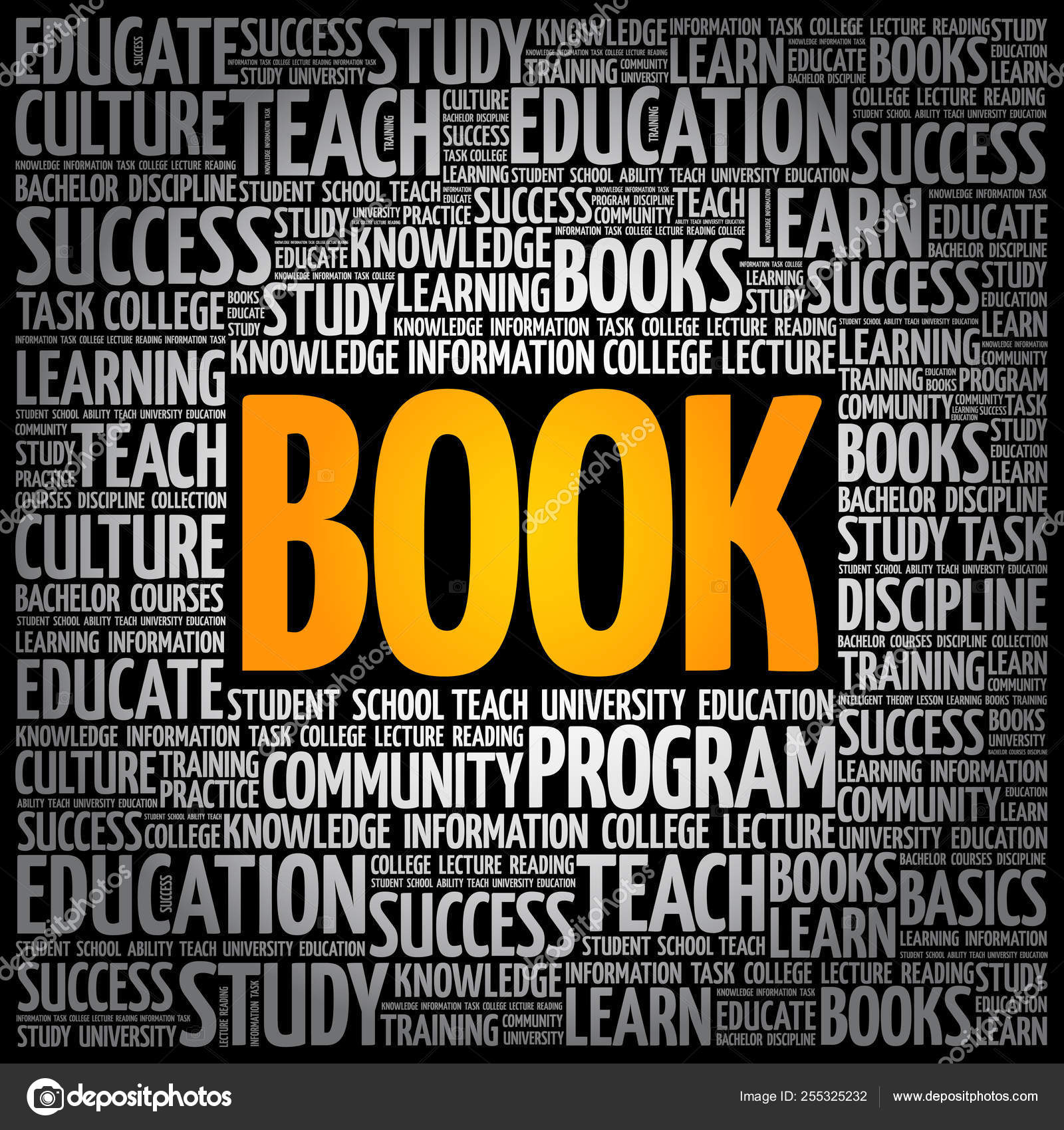 BOOK word cloud collage Stock Vector Image by ©dizanna #255325232
