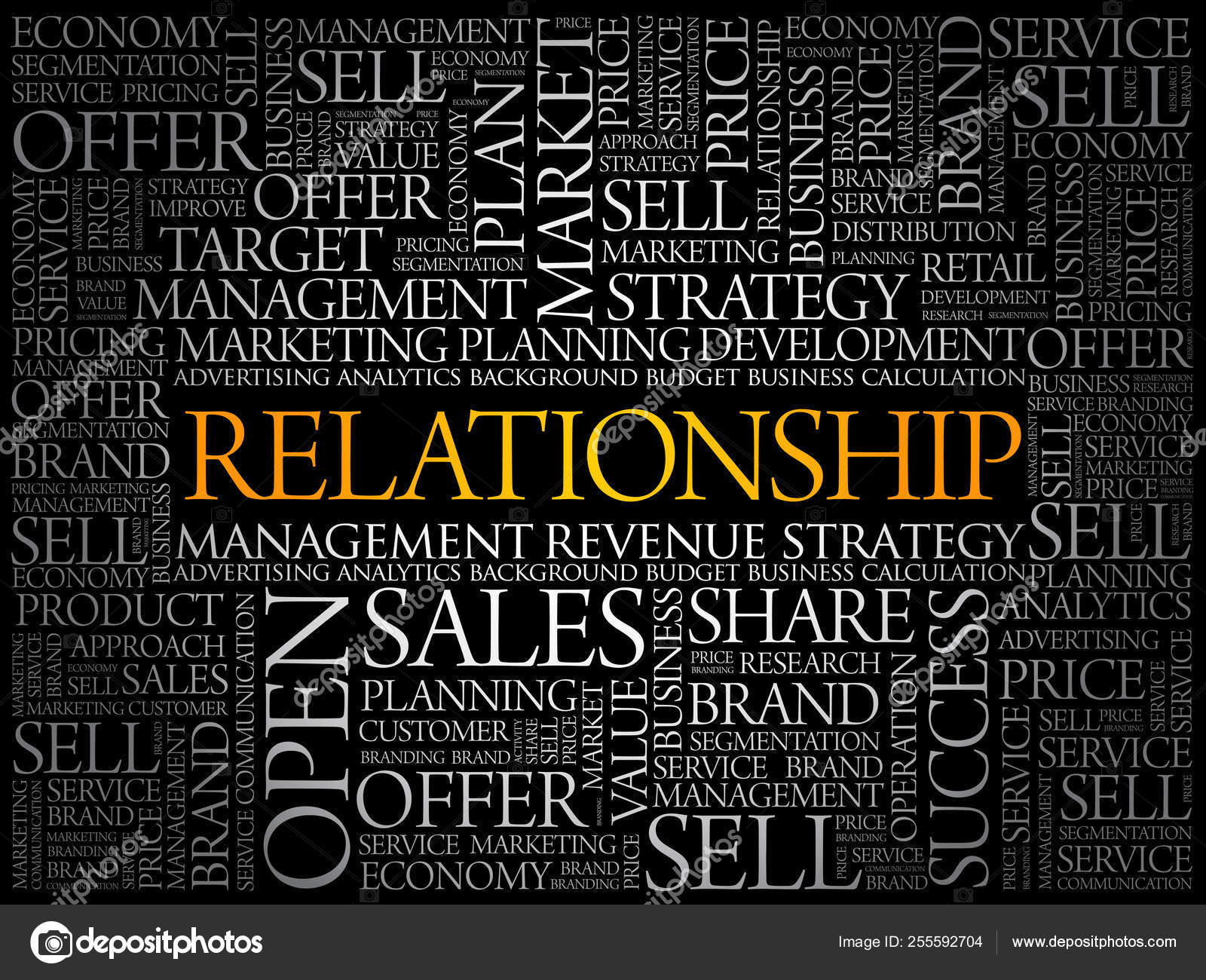 Relationship word cloud collage Stock Vector Image by ©dizanna #255592704