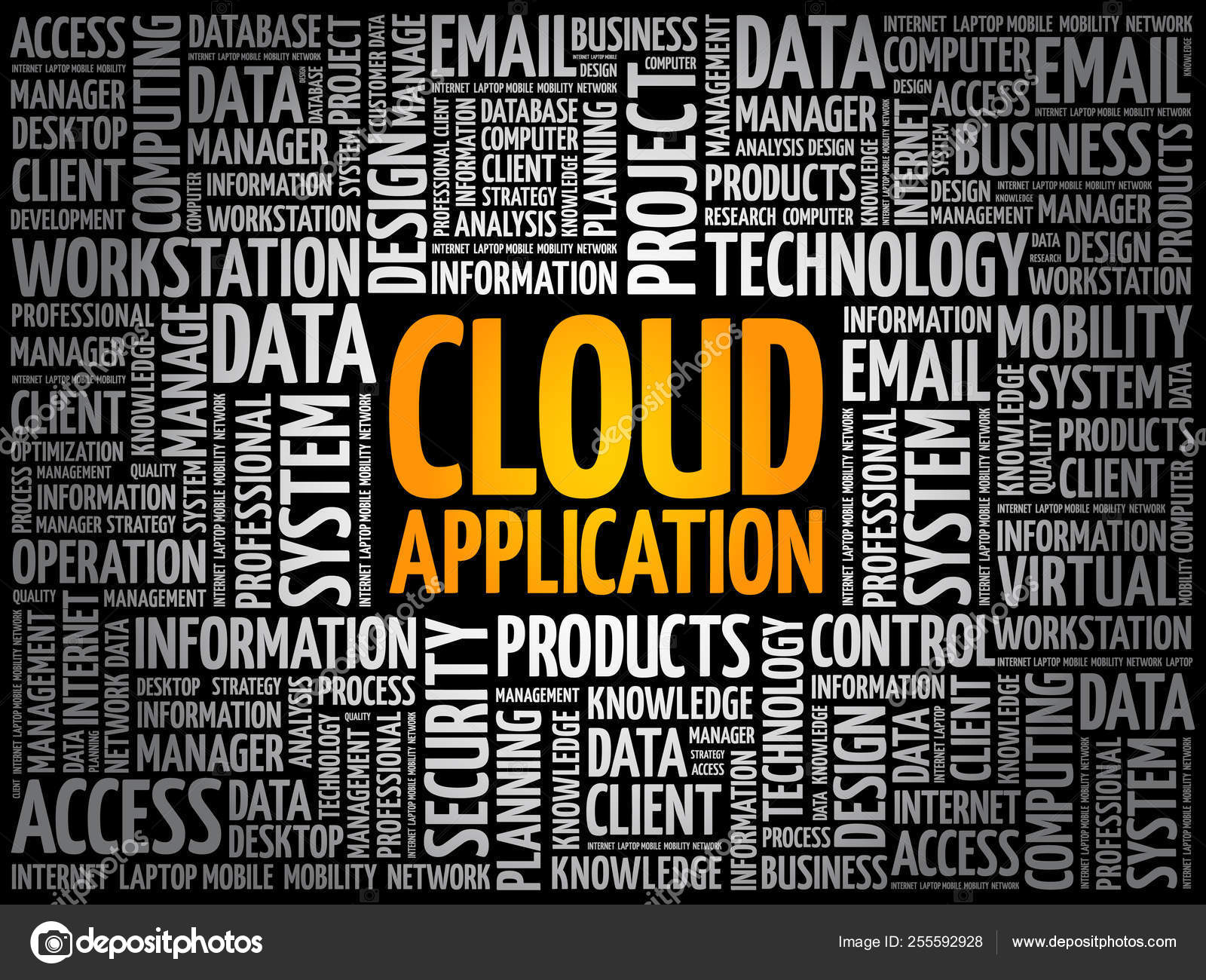 Cloud Application word cloud collage Stock Vector Image by ©dizanna ...