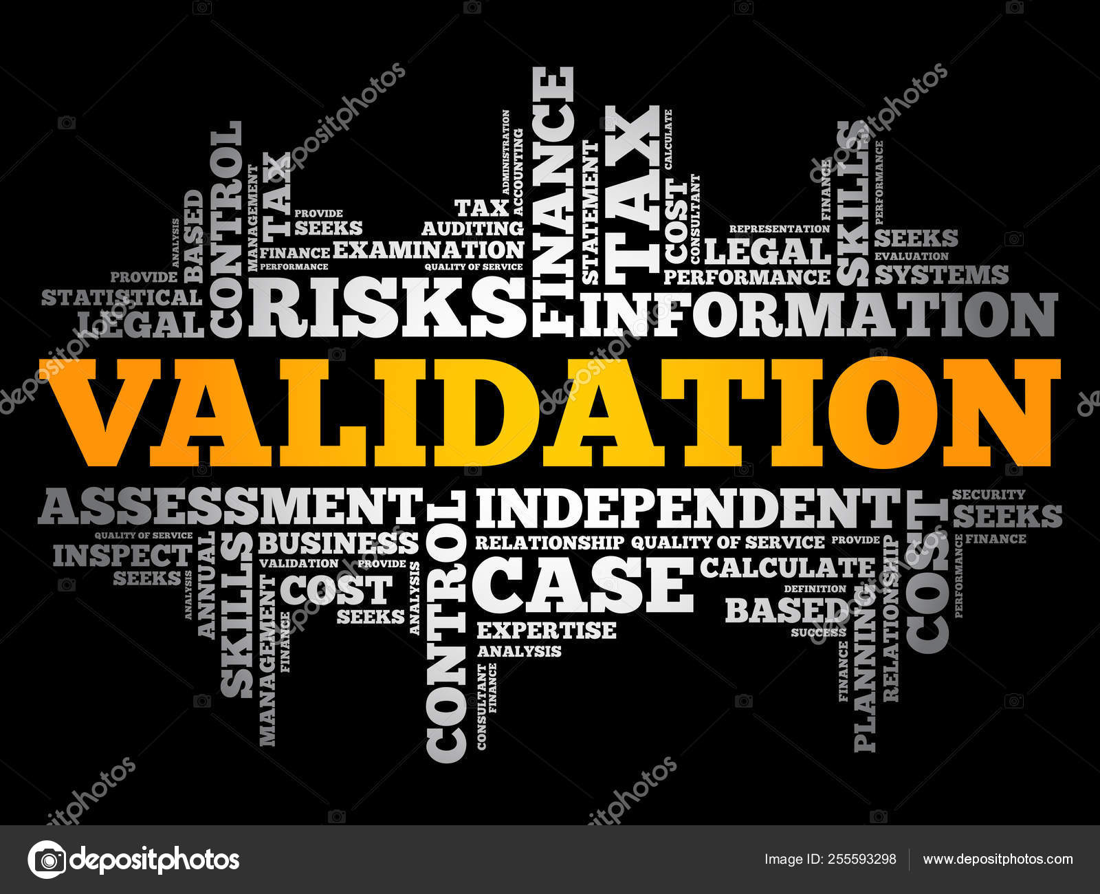 VALIDATION word cloud collage Stock Vector by ©dizanna 255593298