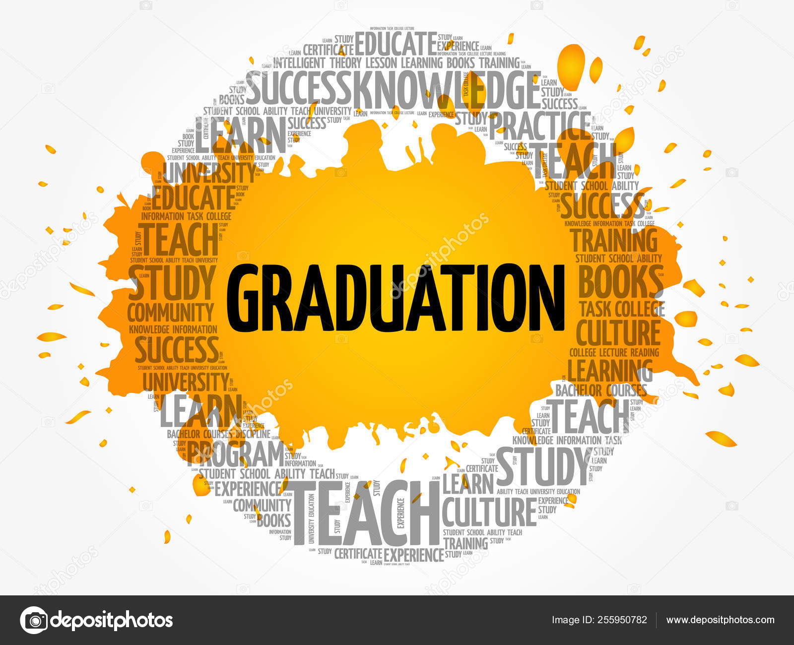 GRADUATION word cloud collage Stock Vector by ©dizanna 255950782