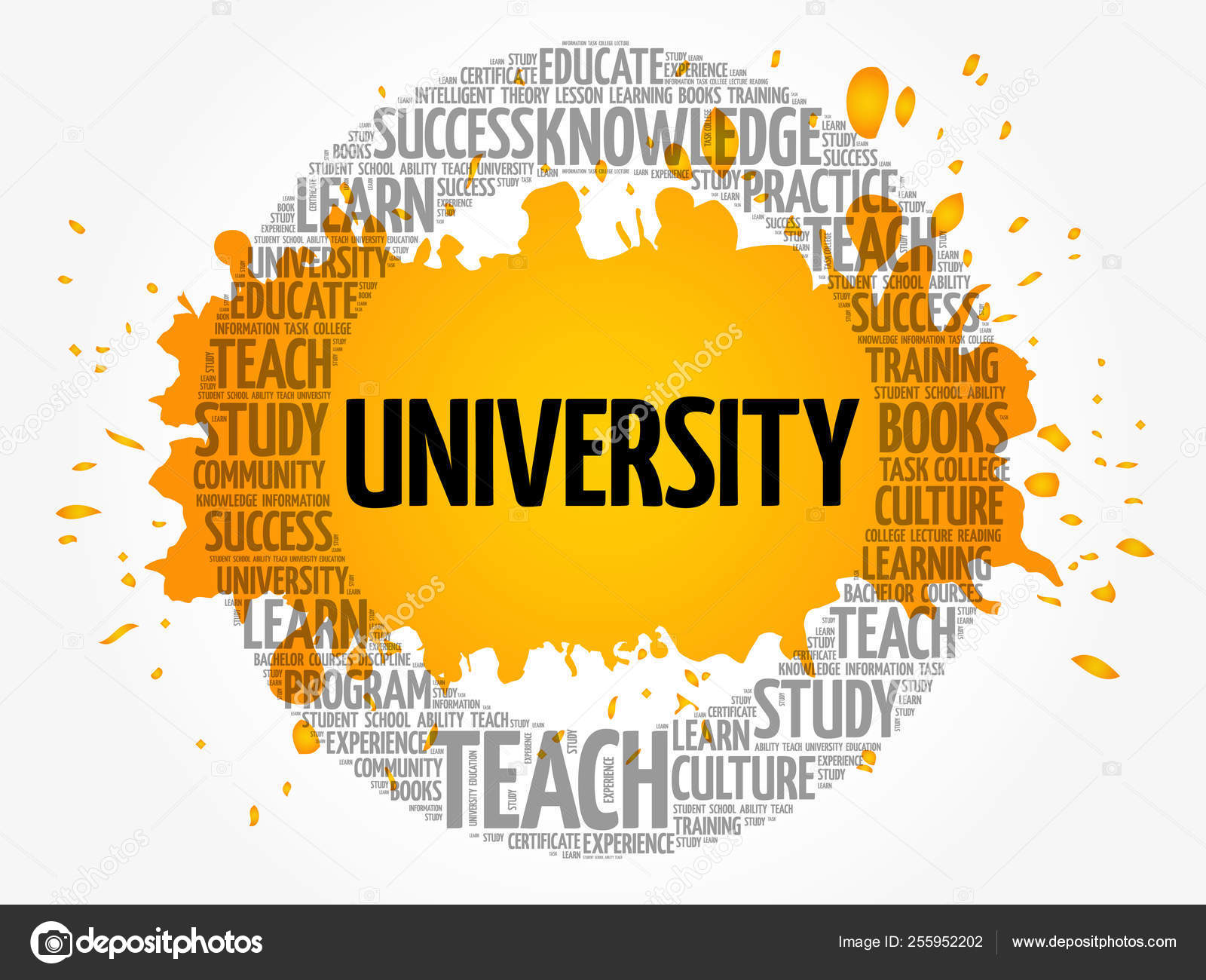 University Word Cloud Collage Stock Vector Image By ©dizanna 255952202
