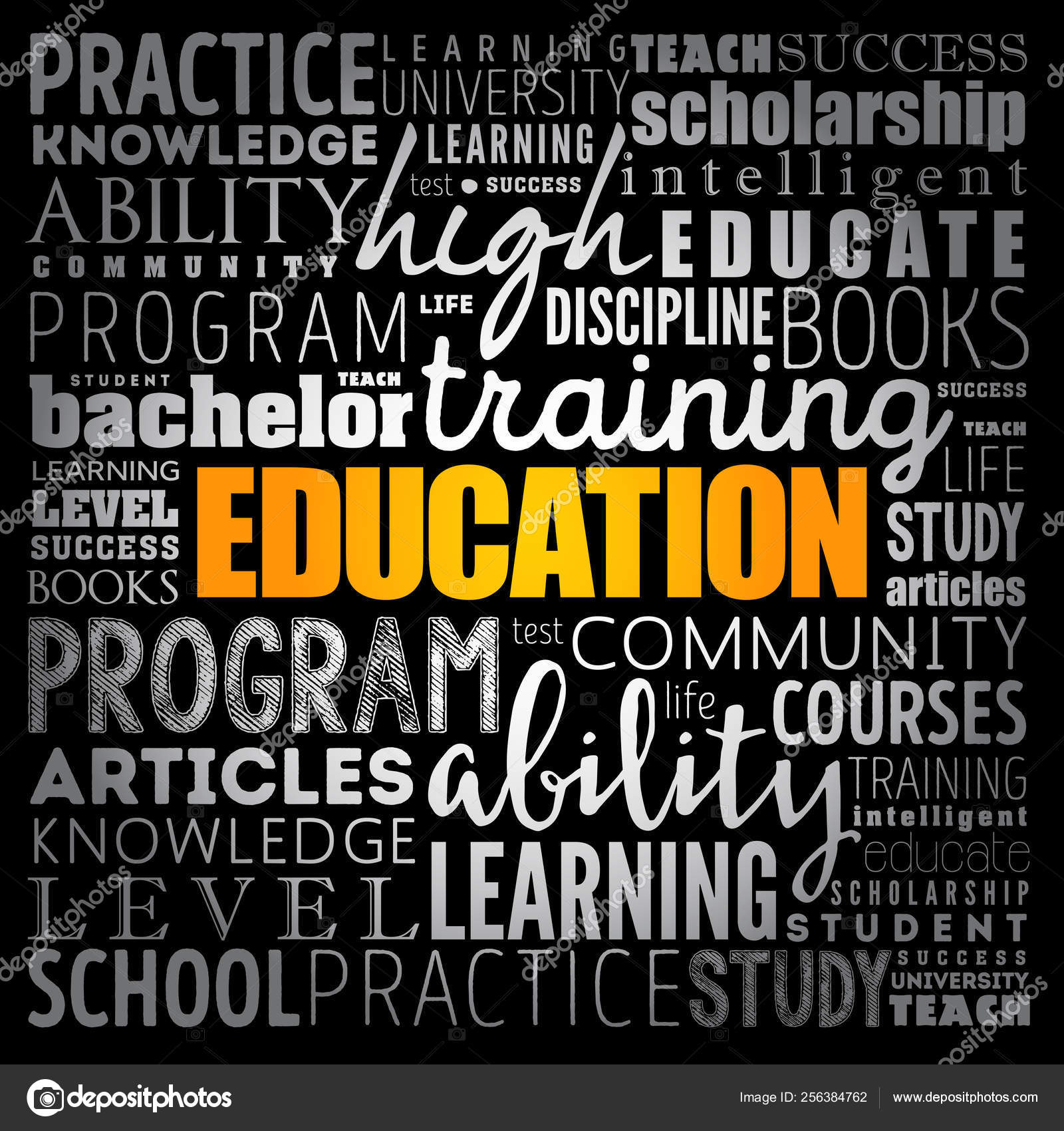 EDUCATION word cloud collage Stock Vector Image by ©dizanna #256384762