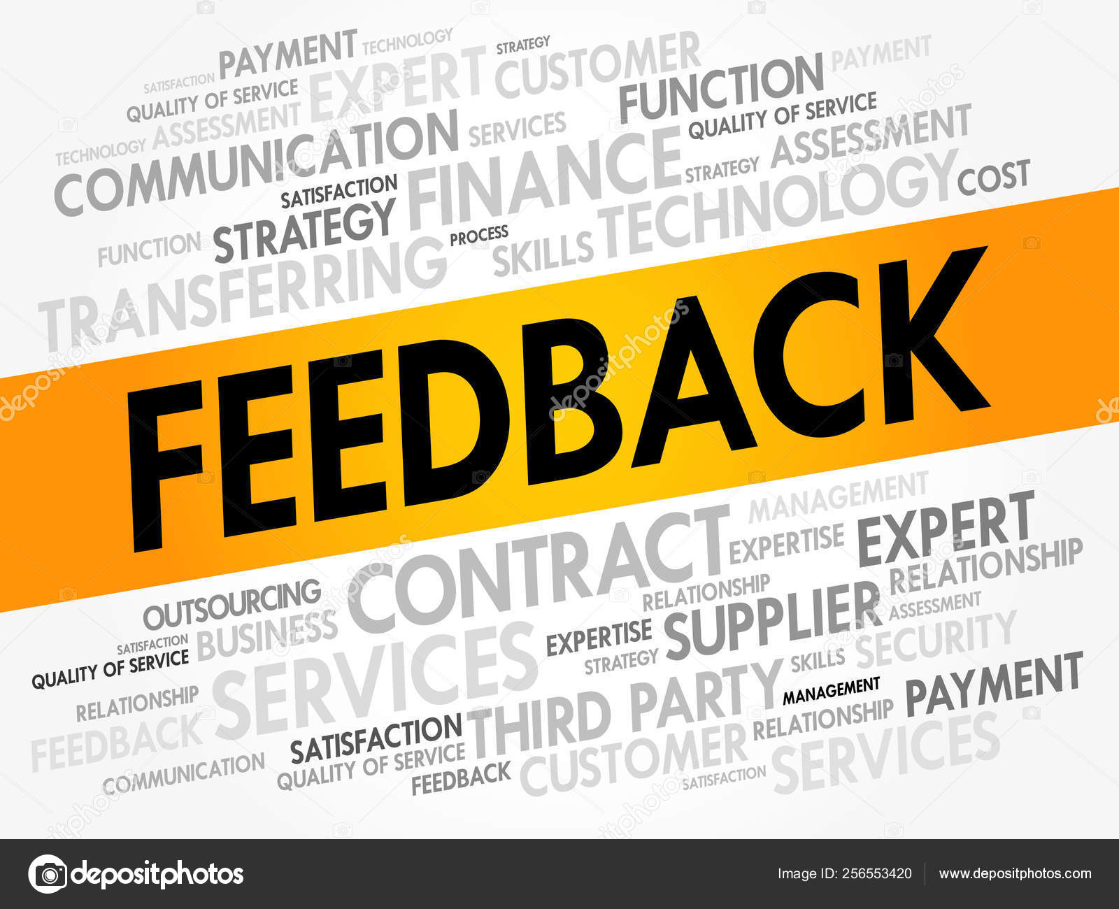 Feedback word cloud collage Stock Vector by ©dizanna 256553420