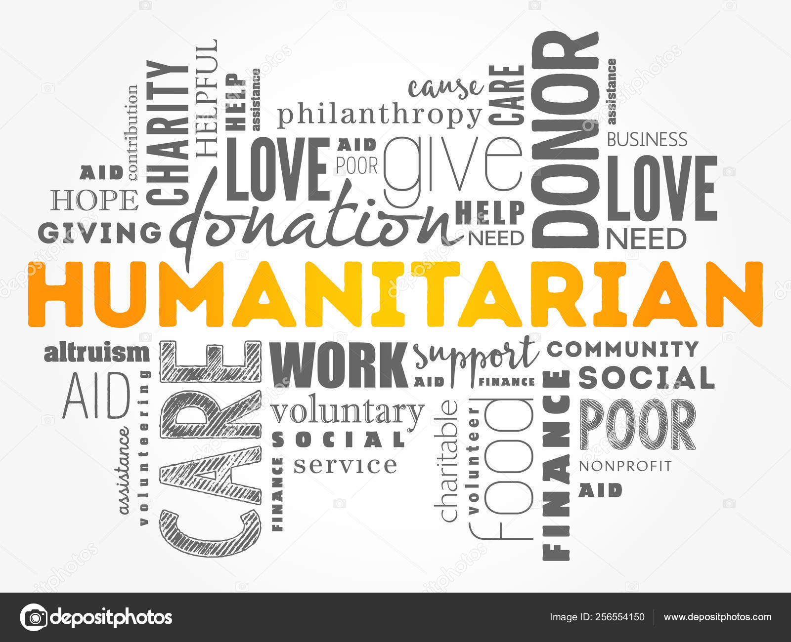 Humanitarian word cloud collage Stock Vector Image by ©dizanna #256554150