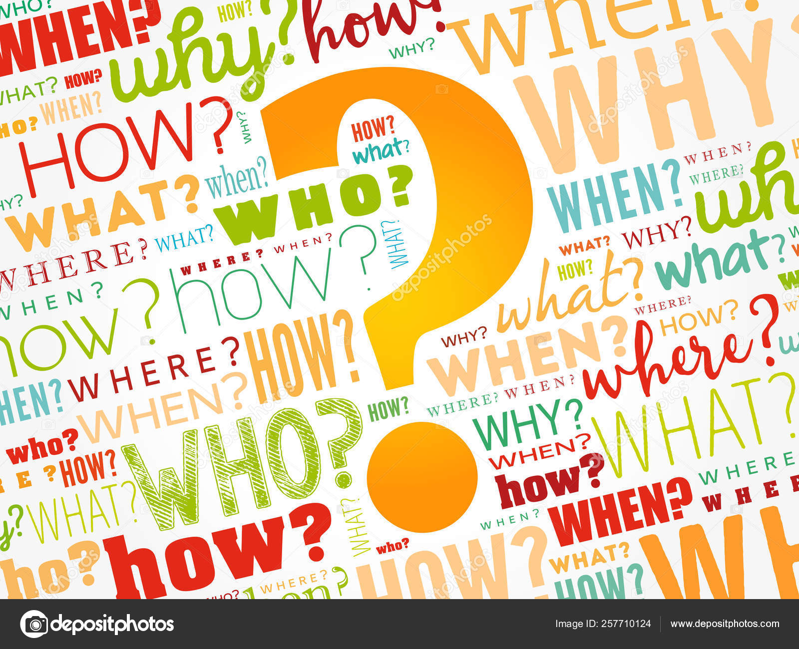 Question mark, word cloud background Stock Vector by ©dizanna 257710124