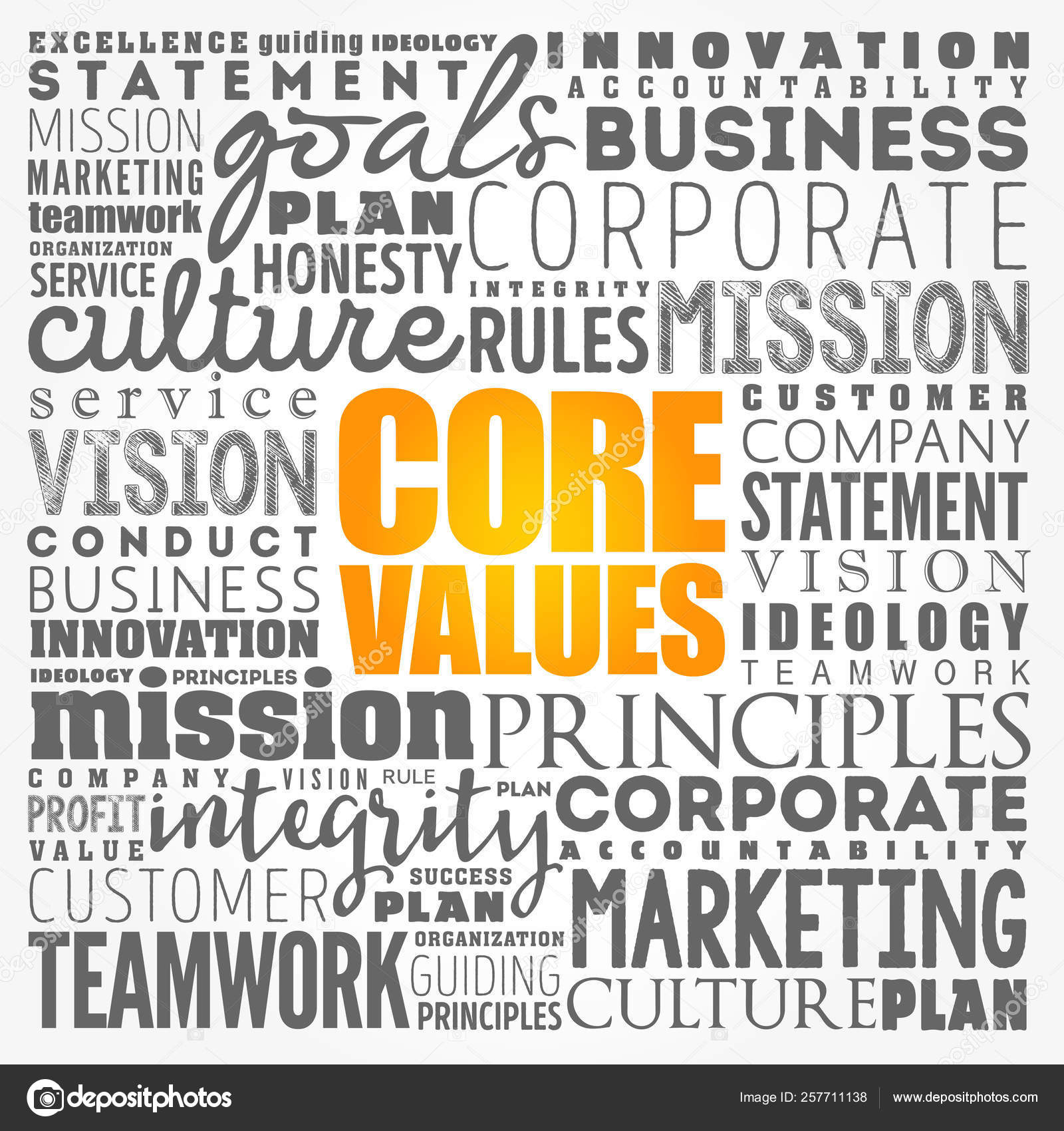Core values word cloud collage Stock Vector Image by ©dizanna #257711138 Core values word cloud collage Stock Vector Image by ©dizanna #257711138