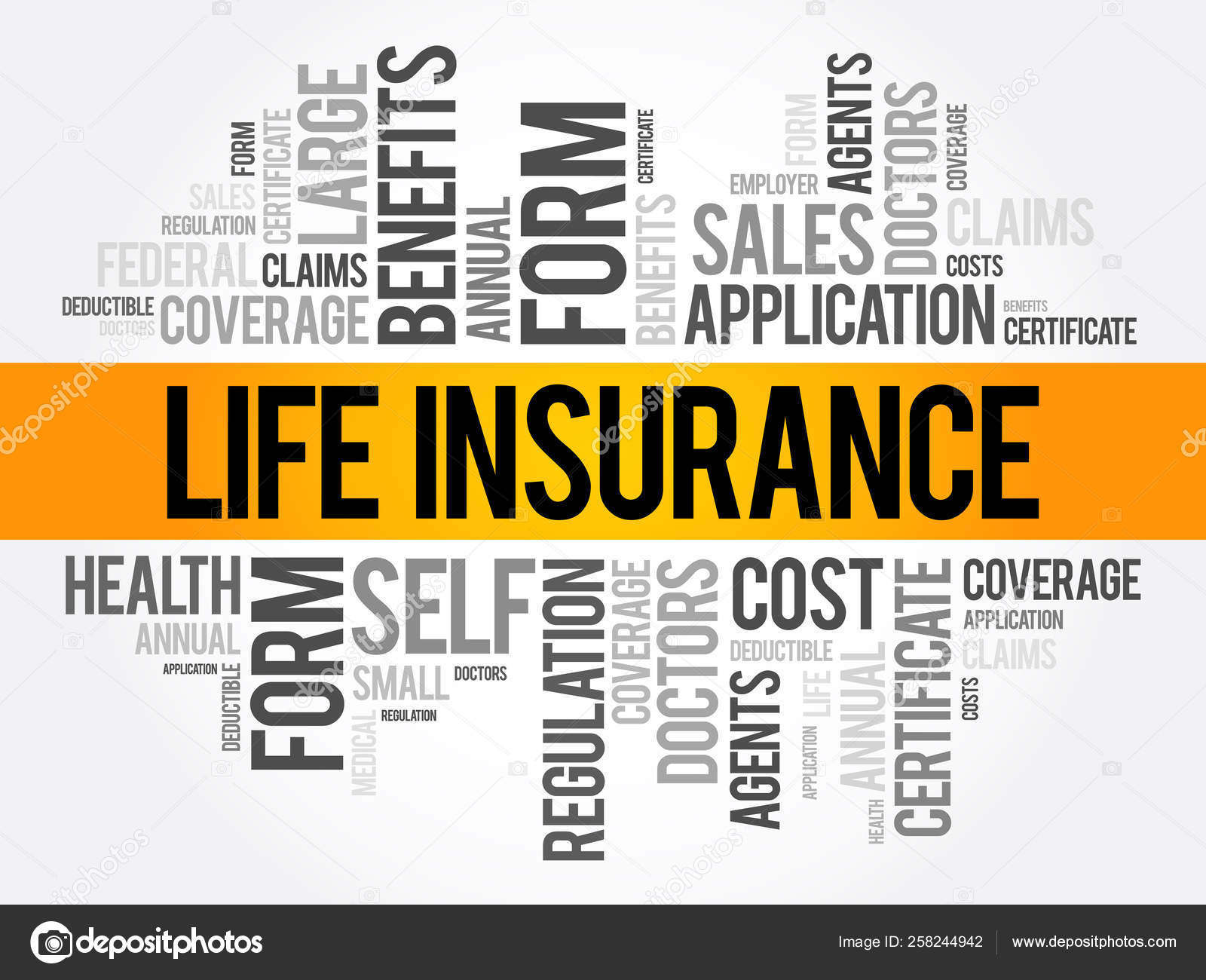 LIFE Insurance word cloud collage Stock Vector Image by ©dizanna #258244942