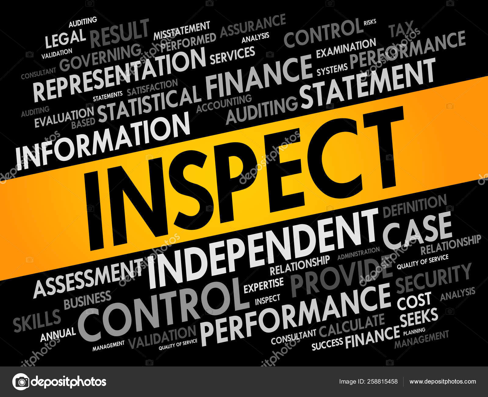 INSPECT word cloud collage — Stock Vector © dizanna #258815458