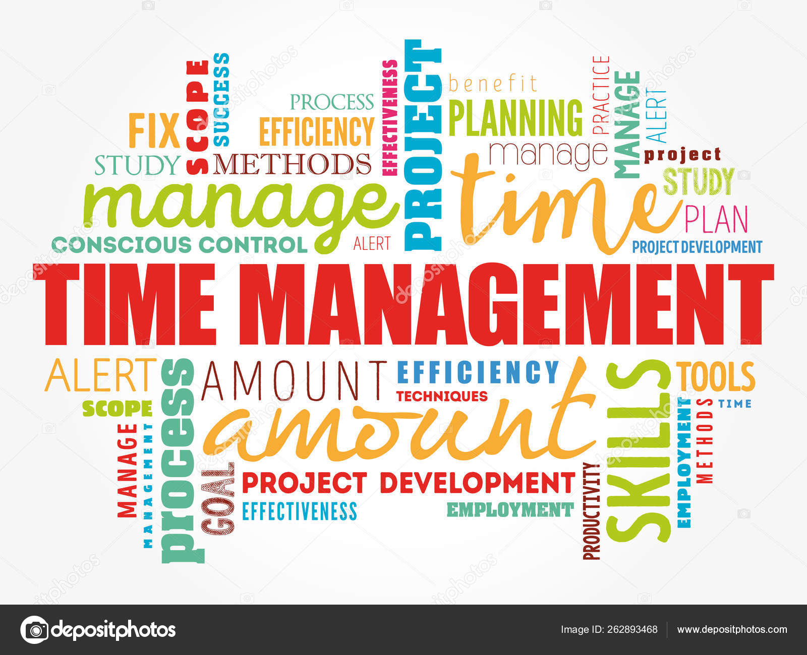 Time Management word cloud Stock Vector Image by ©dizanna #262893468