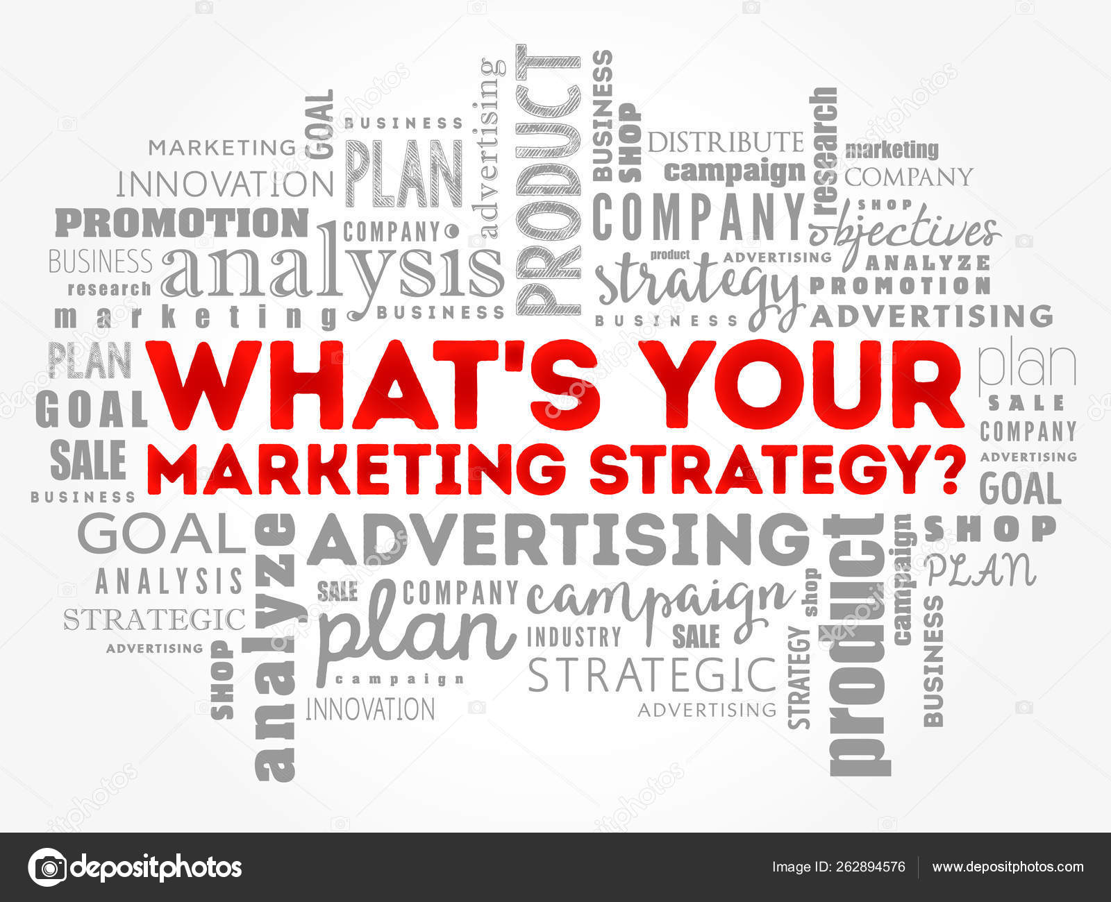What's Your Marketing Strategy Stock Vector Image by ©dizanna #262894576