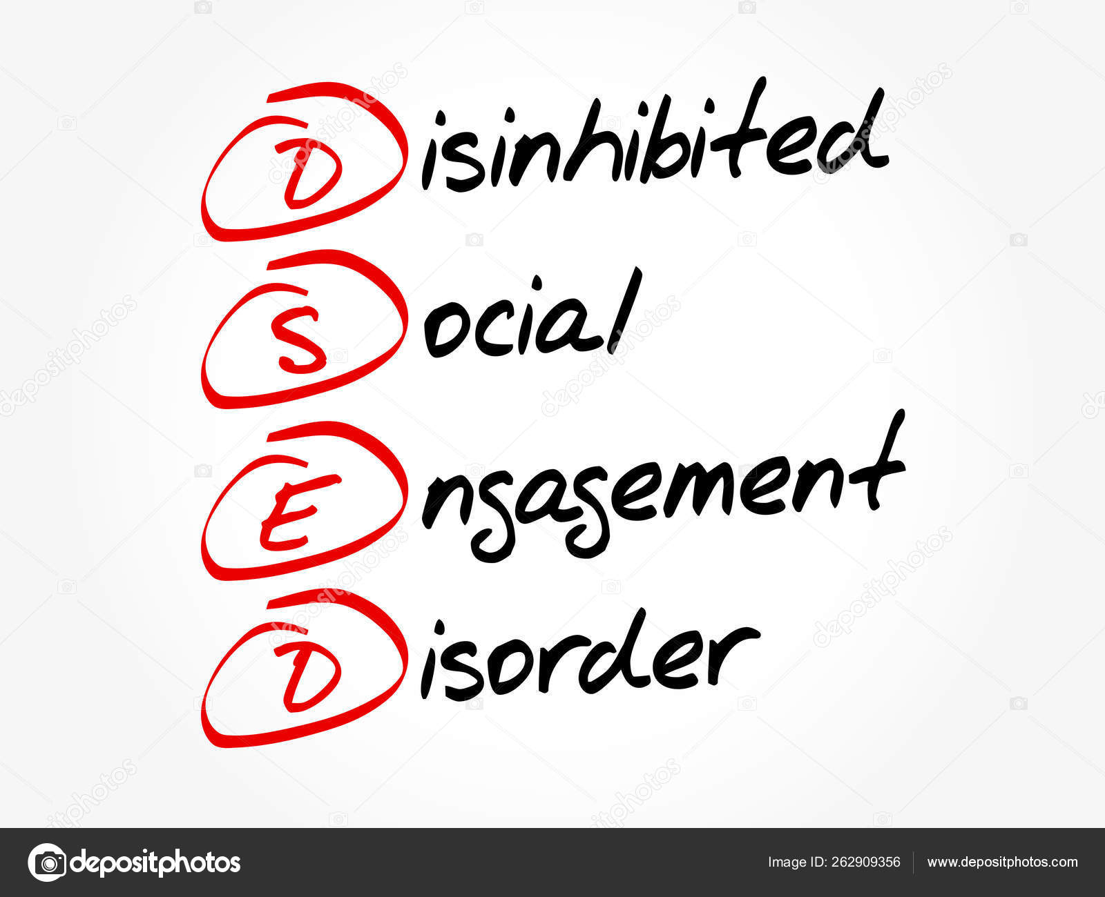 DSED - acronym, health concept background Stock Vector Image by ...