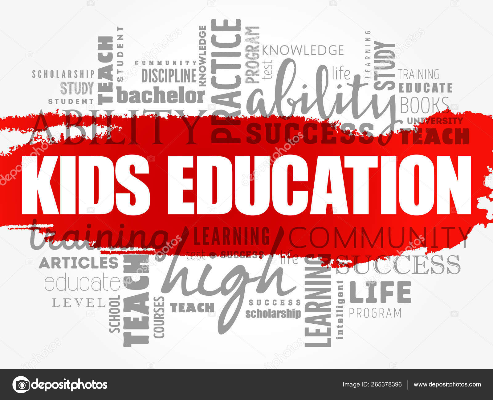 Kids Education word cloud collage Stock Vector by ©dizanna 265378396
