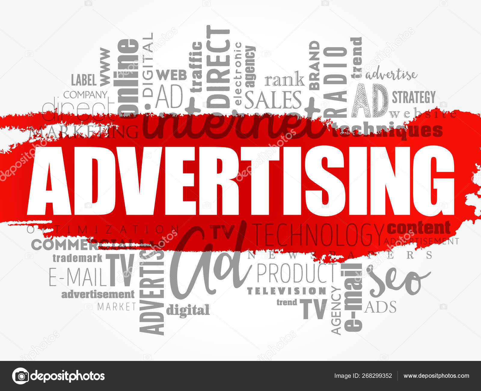 ADVERTISING word cloud concept Stock Vector by ©dizanna 268299352