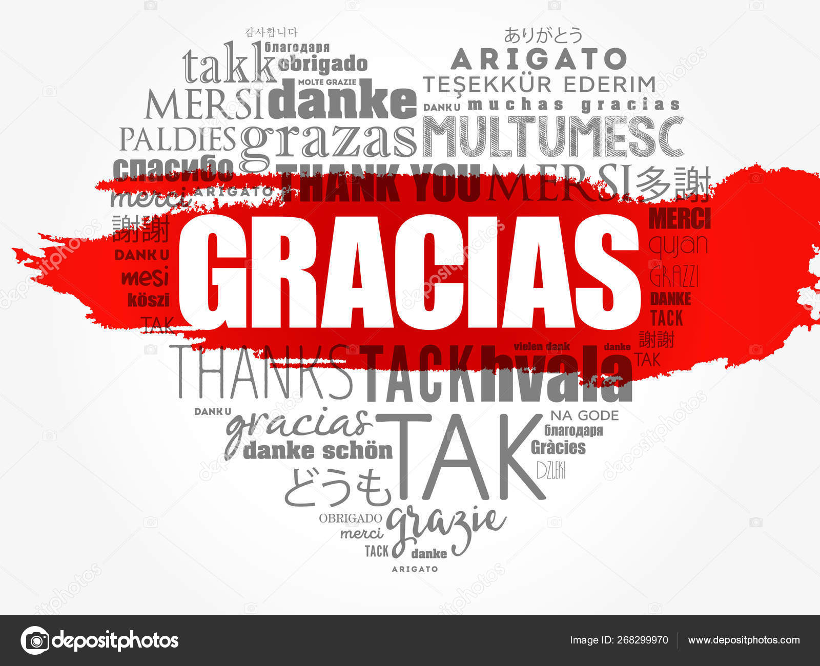 Gracias Thank You Merci